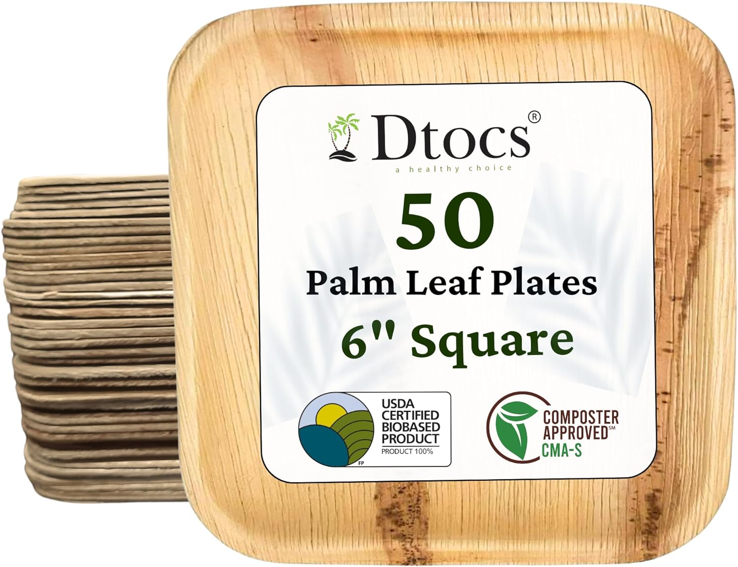 Palm Leaf Plates | Compostable Disposable Dinnerware – DTOCS